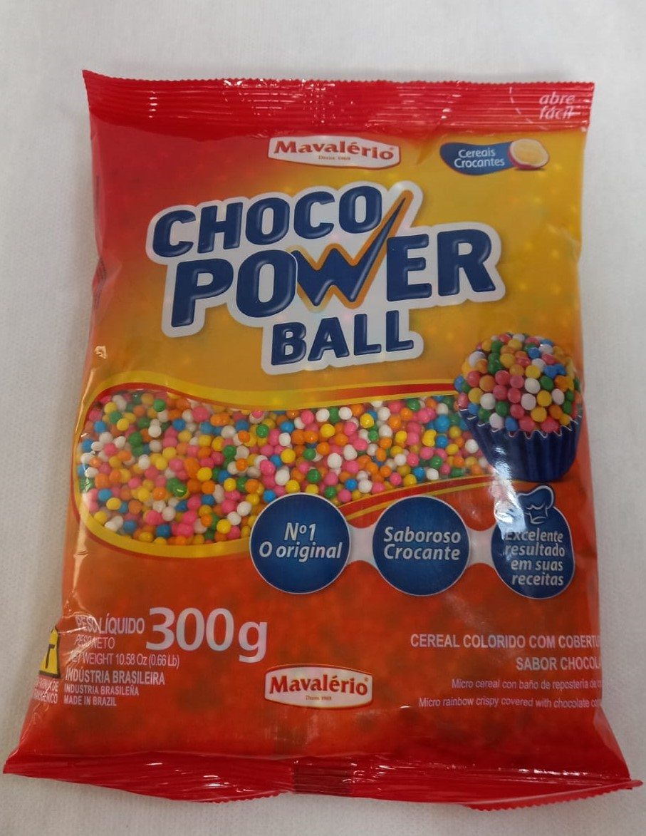 Choco Power Ball Colorido - Bellpack Embalagens